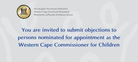 Invitation for objections | wcpp